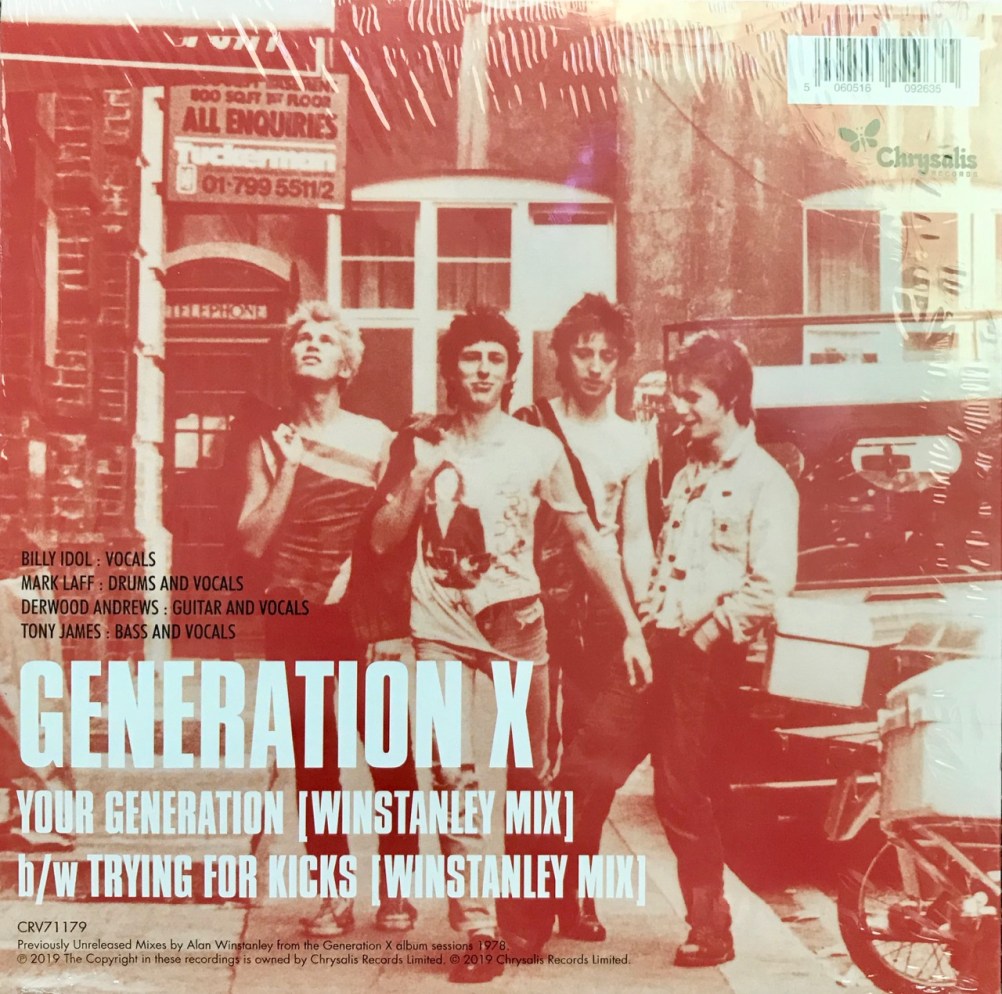 Generation X – “Your Generation” 7″ Record Store Day Release – Single ...