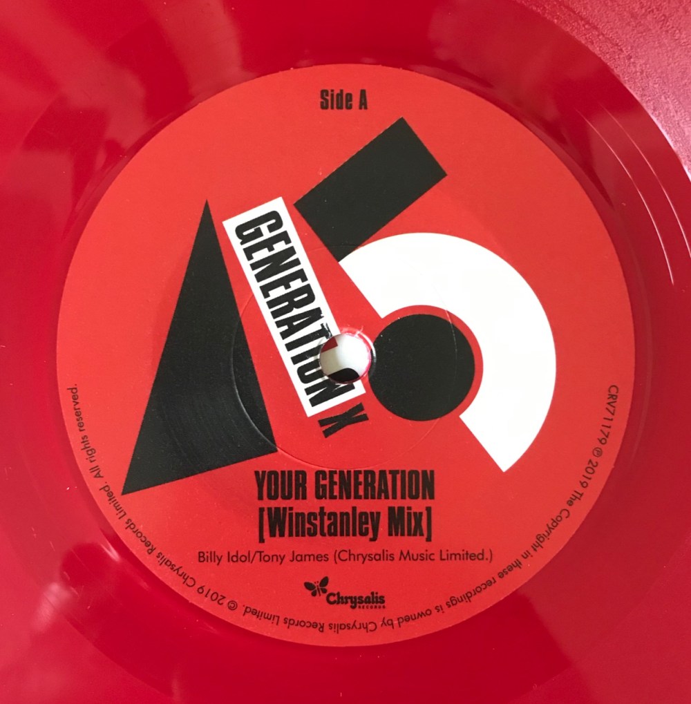 Generation X – “Your Generation” 7″ Record Store Day Release – Single ...