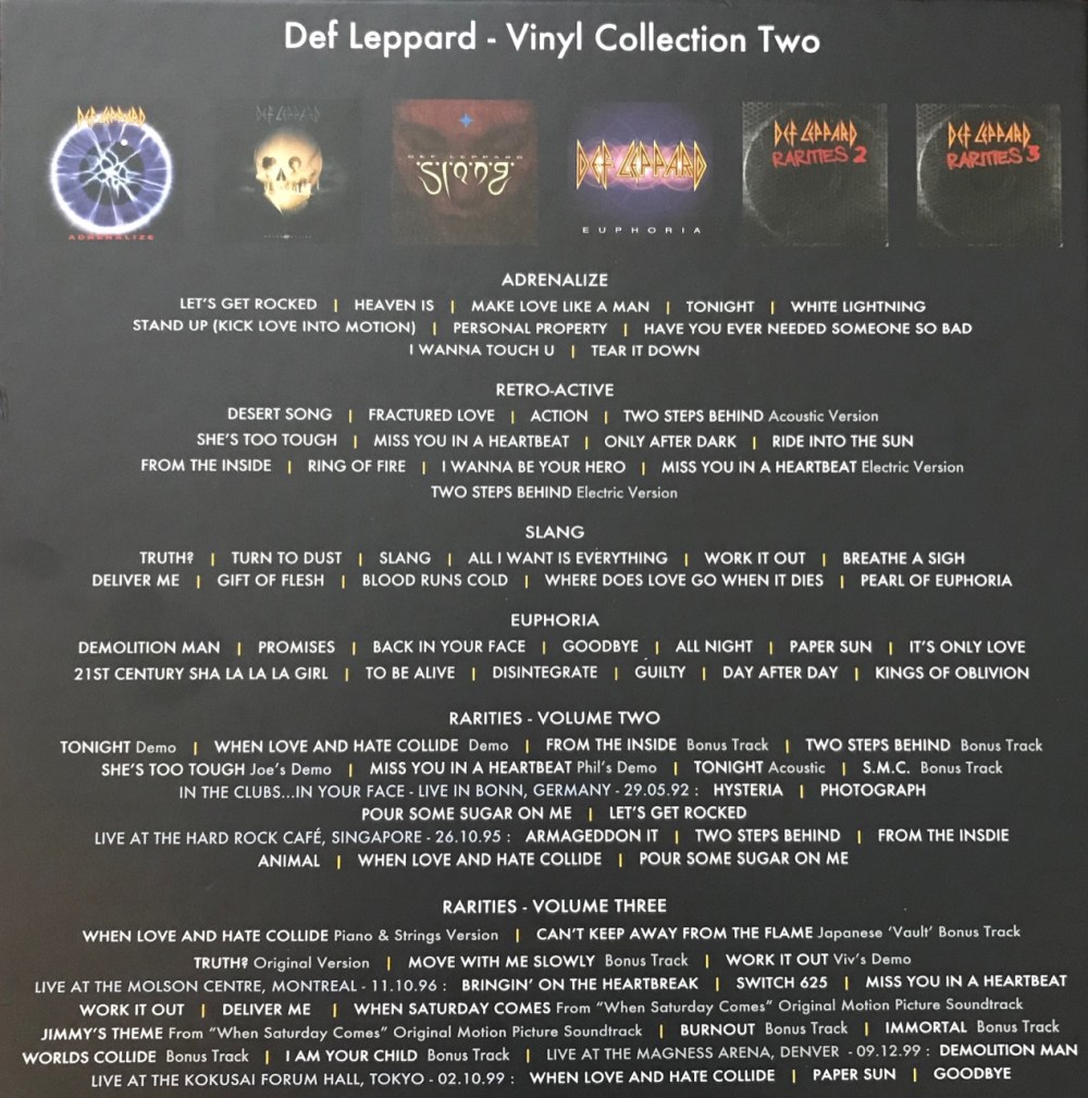 Def Leppard – The Collection, Volume Two – Album Review – 2 Loud 2 Old ...