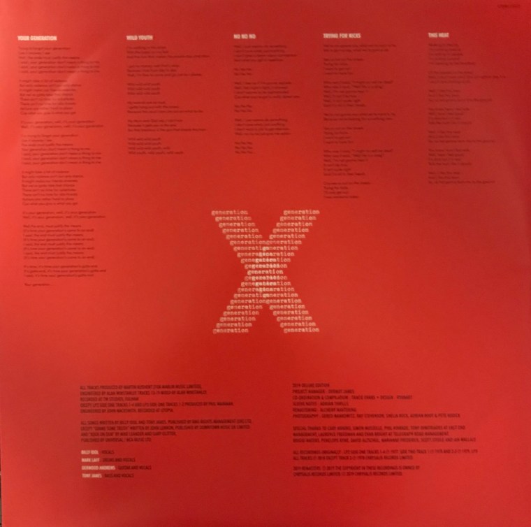 Generation X – ‘Generation X’ Deluxe Edition – Album Review (The Billy ...
