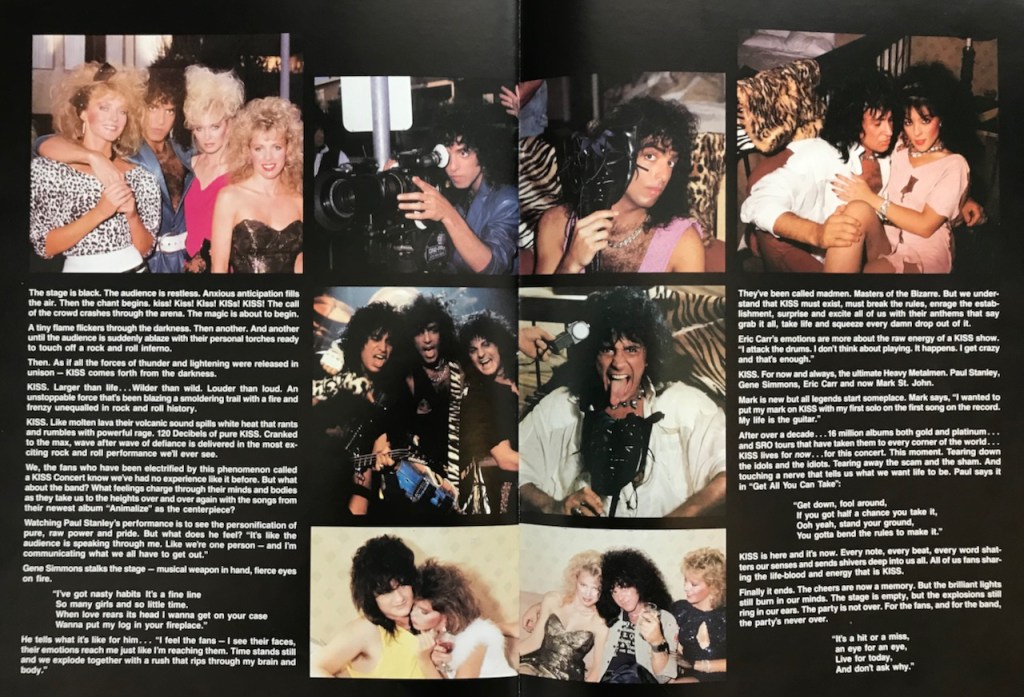 Kiss – Animalize World Tour 1984-85 – Tour Book – 2 Loud 2 Old Music