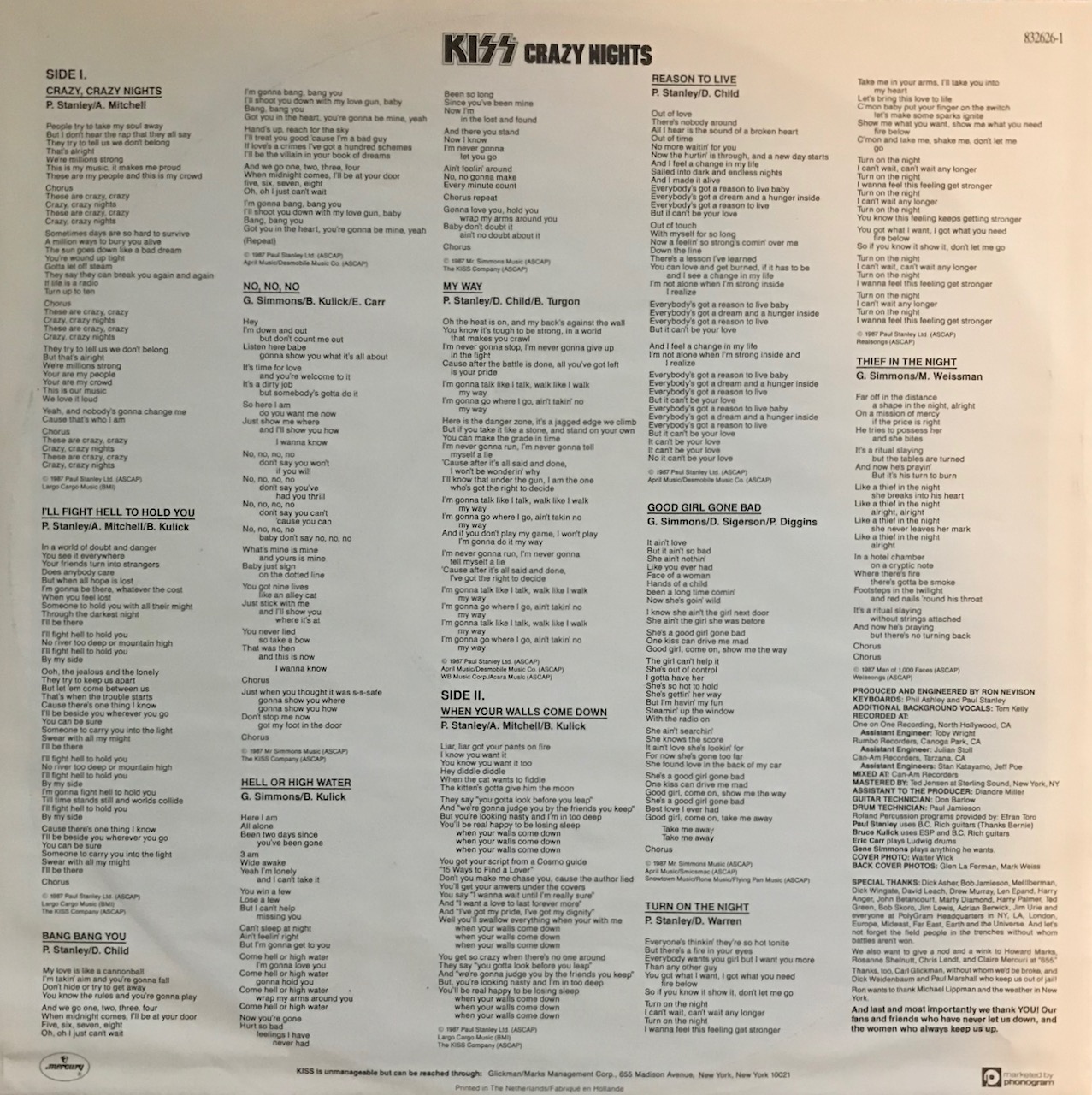 Kiss – ‘Crazy Nights’ (1987) – Album Review (The Kiss Review Series – 2 ...
