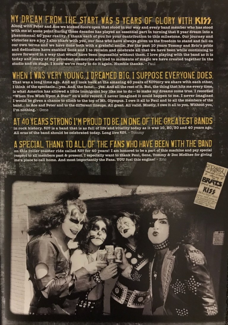 Kiss – 40th Anniversary World Tour (2014) – Tour Book – 2 Loud 2 Old Music