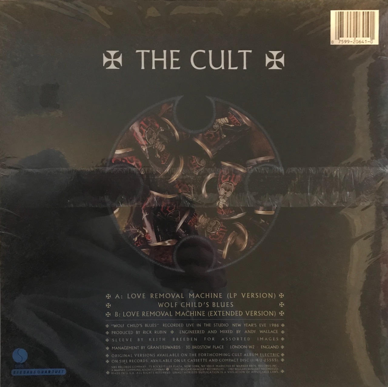 The Cult – “Love Removal Machine” – 12″ Single – 2 Loud 2 Old Music