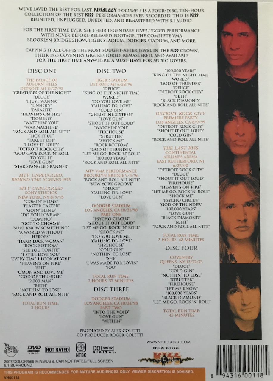 Kiss – ‘Kissology’ Volumes 1 to 3 (2006-2007) – DVD Review – 2 Loud 2 ...