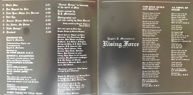 Yngwie Malmsteen’s ‘Rising Force’ (1984) – Album Review (The Jeff Scott ...