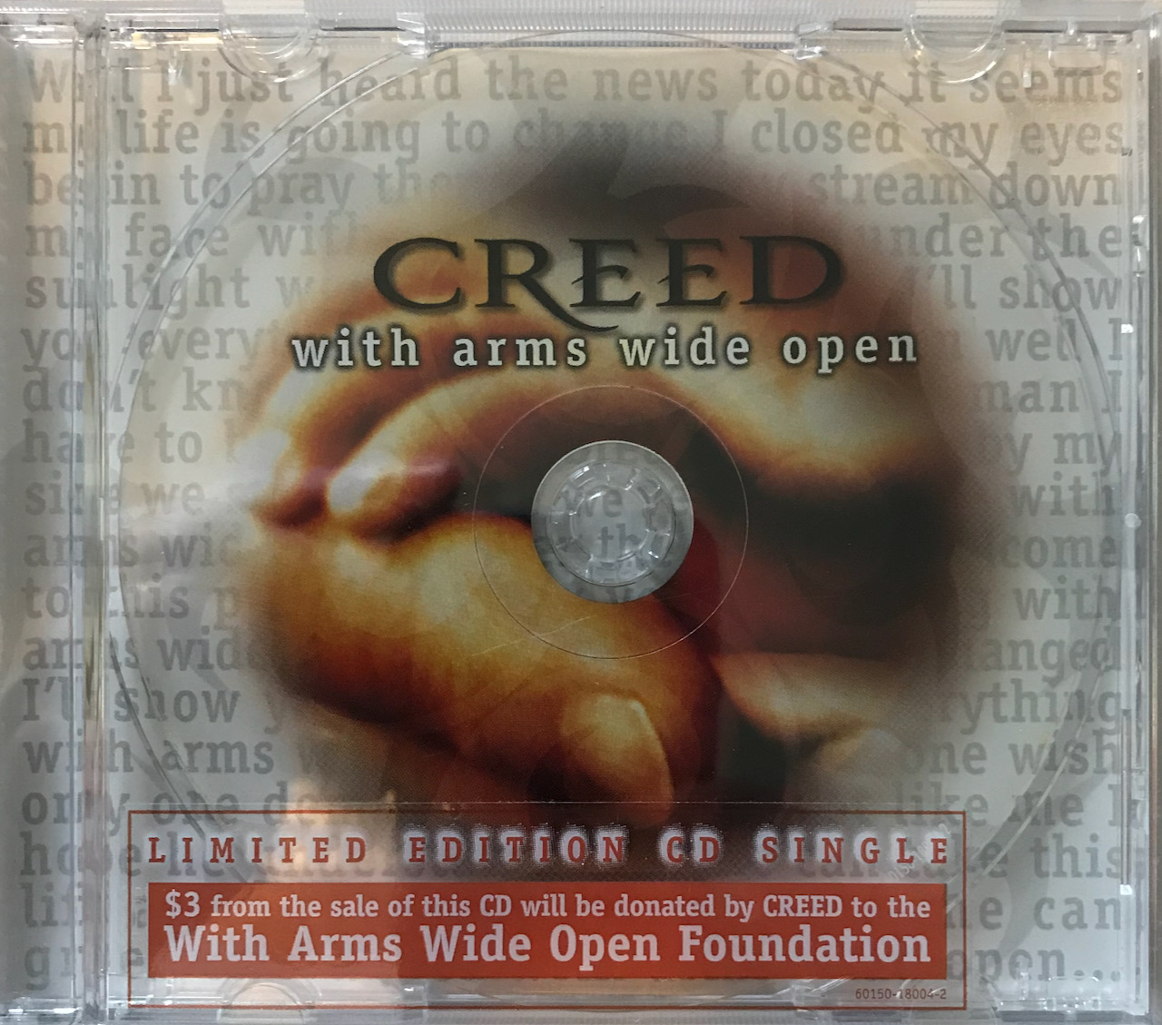 Creed – “With Arms Wide Open” – Limited Edition CD Single – 2 Loud 2 ...