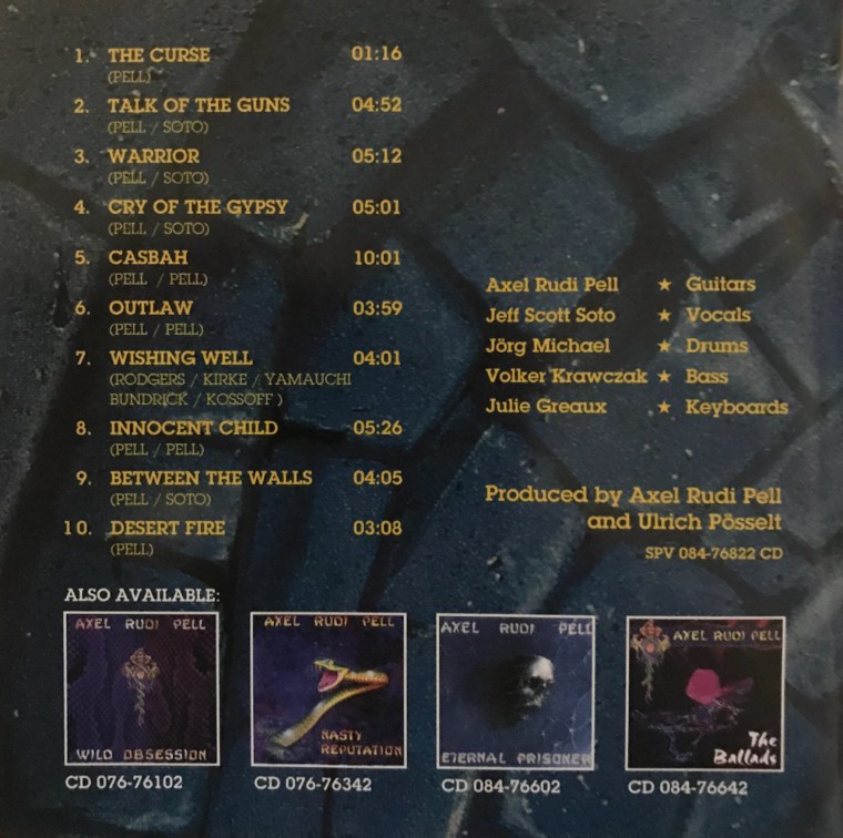 Axel Rudi Pell – ‘Between the Walls’ (1994) – Album Review (The Jeff ...