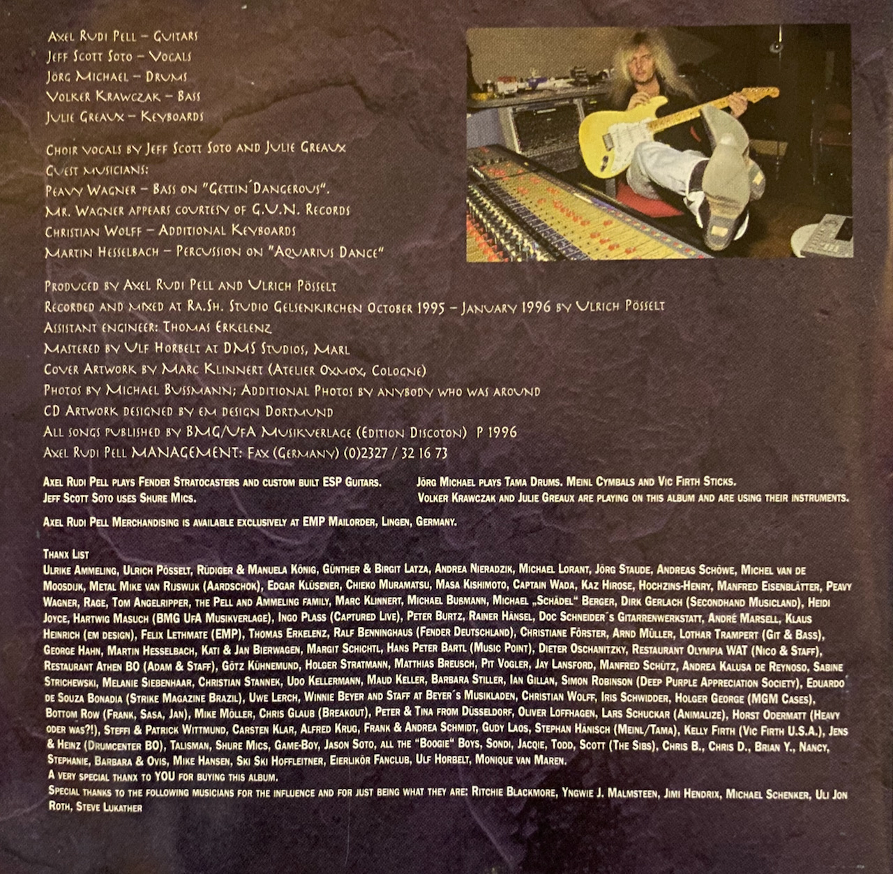 Axel Rudi Pell – ‘Black Moon Pyramid’ (1996) – Album Review (The Jeff ...