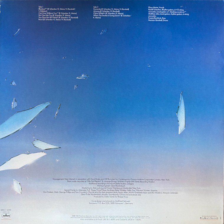 Scorpions – ‘Blackout’ (1982) – Album Review (The Scorpions Collection ...