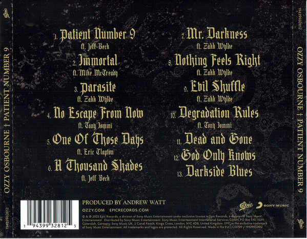 You Picked It! – Ozzy Osbourne – ‘Patient Number 9’ (2022) – Album ...