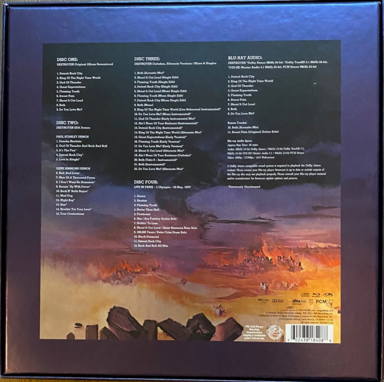 Kiss – ‘Destroyer: 45th Anniversary Super Deluxe Edition’ (2021) – Box ...