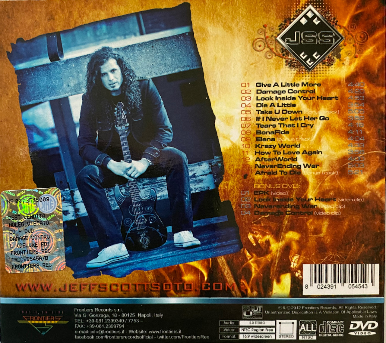 Jeff Scott Soto – ‘Damage Control’ (2012) – Album Review (The Jeff Scott Soto Series) – 2 Loud 2 ...