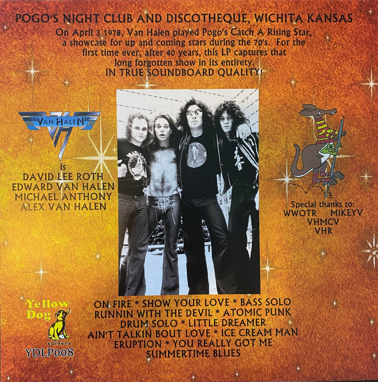 Van Halen – ‘Catch a Rising Star -Live at Pogos Night Club: Wichita, KS ...