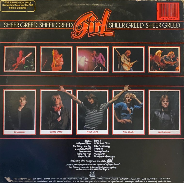 Girl – ‘Sheer Greed’ (1980) – Album Review (The Def Leppard Collection ...
