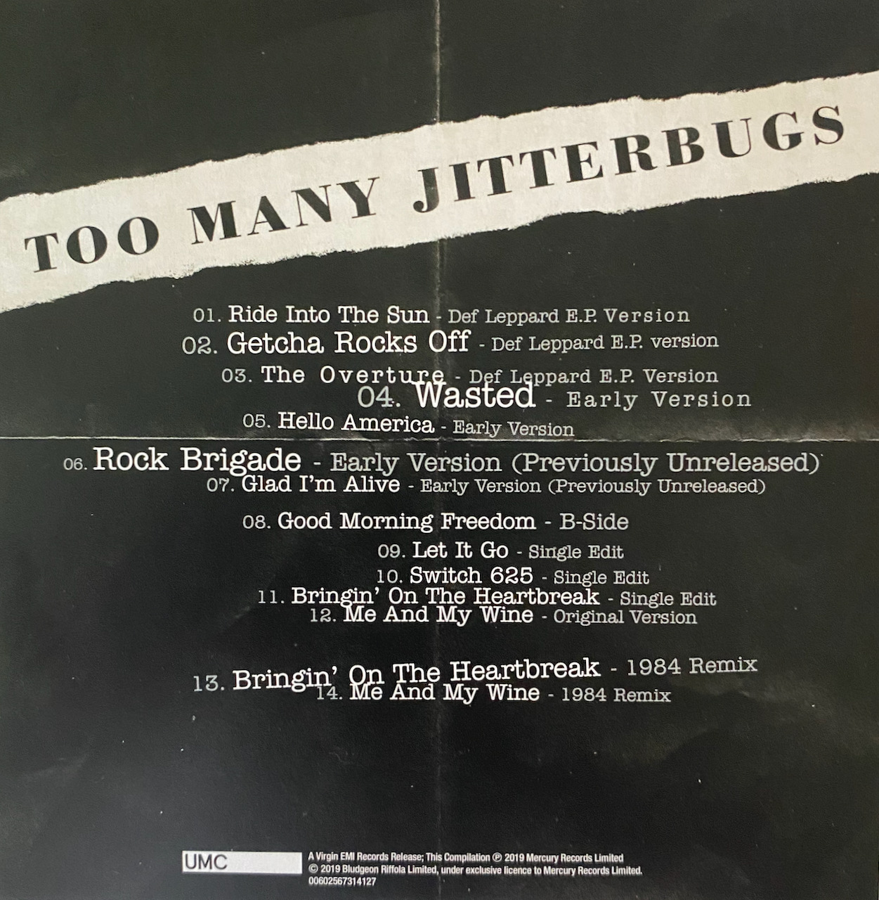 Def Leppard – ‘Too Many Jitterbugs: B-Sides And Rarities’ (2020 ...