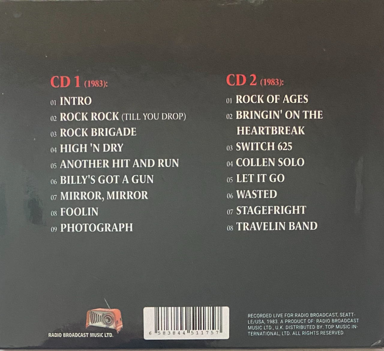 Def Leppard – ‘Seattle, August 3, 1983’ (Bootleg CD) – Album Review ...