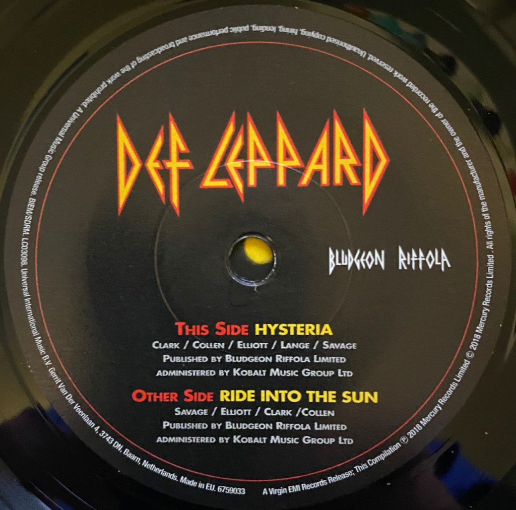 Def Leppard – “Hysteria” (1987) – 7″ Single (Part 4 of 7) – (The Def ...