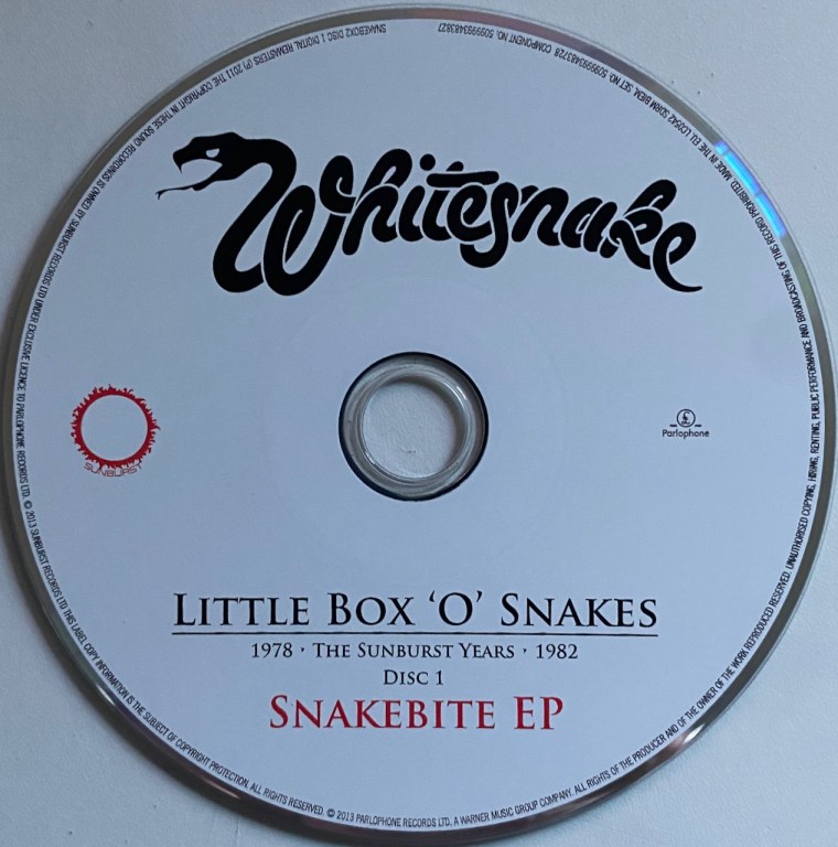 Whitesnake – ‘Little Box ‘O’ Snakes (The Sunburst Years 1978-1982 ...