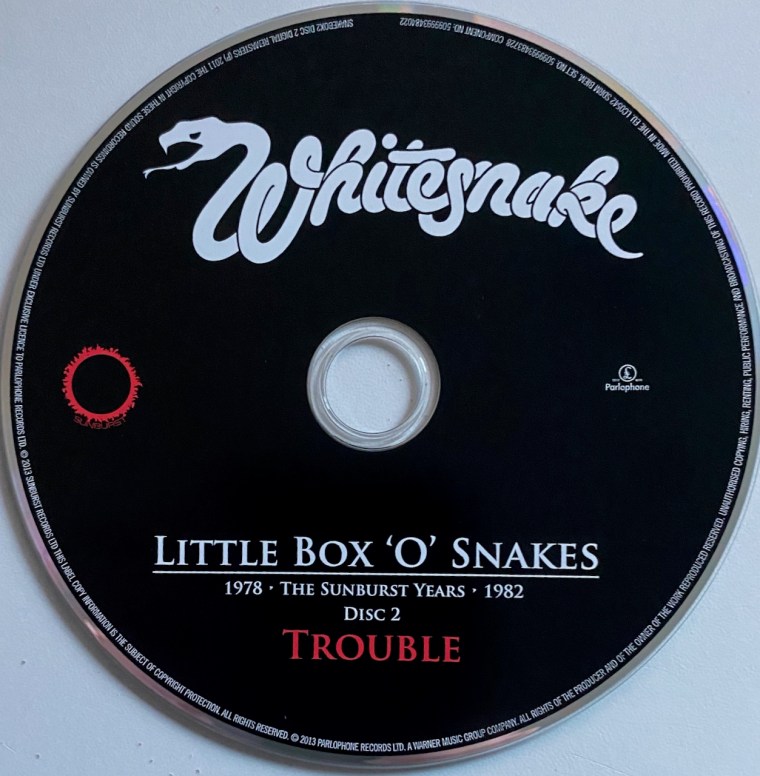 Whitesnake – ‘Little Box ‘O’ Snakes (The Sunburst Years 1978-1982 ...
