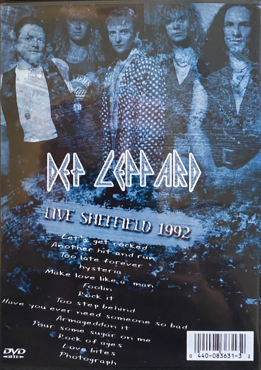 Def Leppard – ‘Live Sheffield 1992’ (Bootleg DVD) – DVD Review (The Def ...