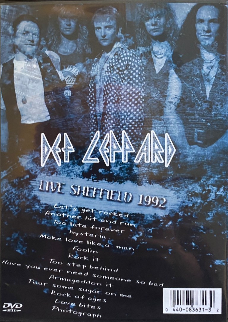 Def Leppard – ‘Live Sheffield 1992’ (Bootleg DVD) – DVD Review (The Def ...