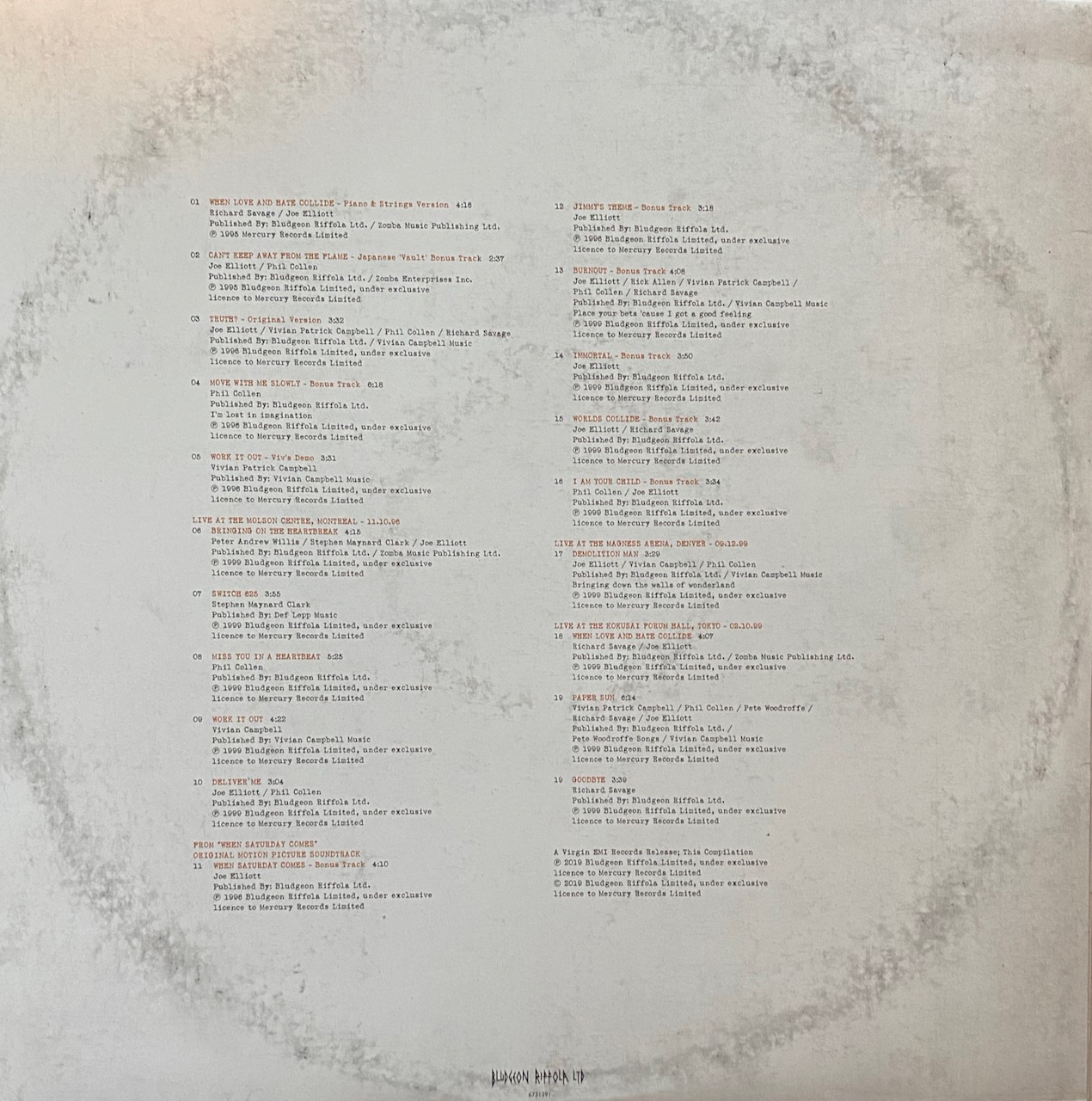 Def Leppard – ‘Rarities 3’ (2019) – Album Review (the Def Leppard ...