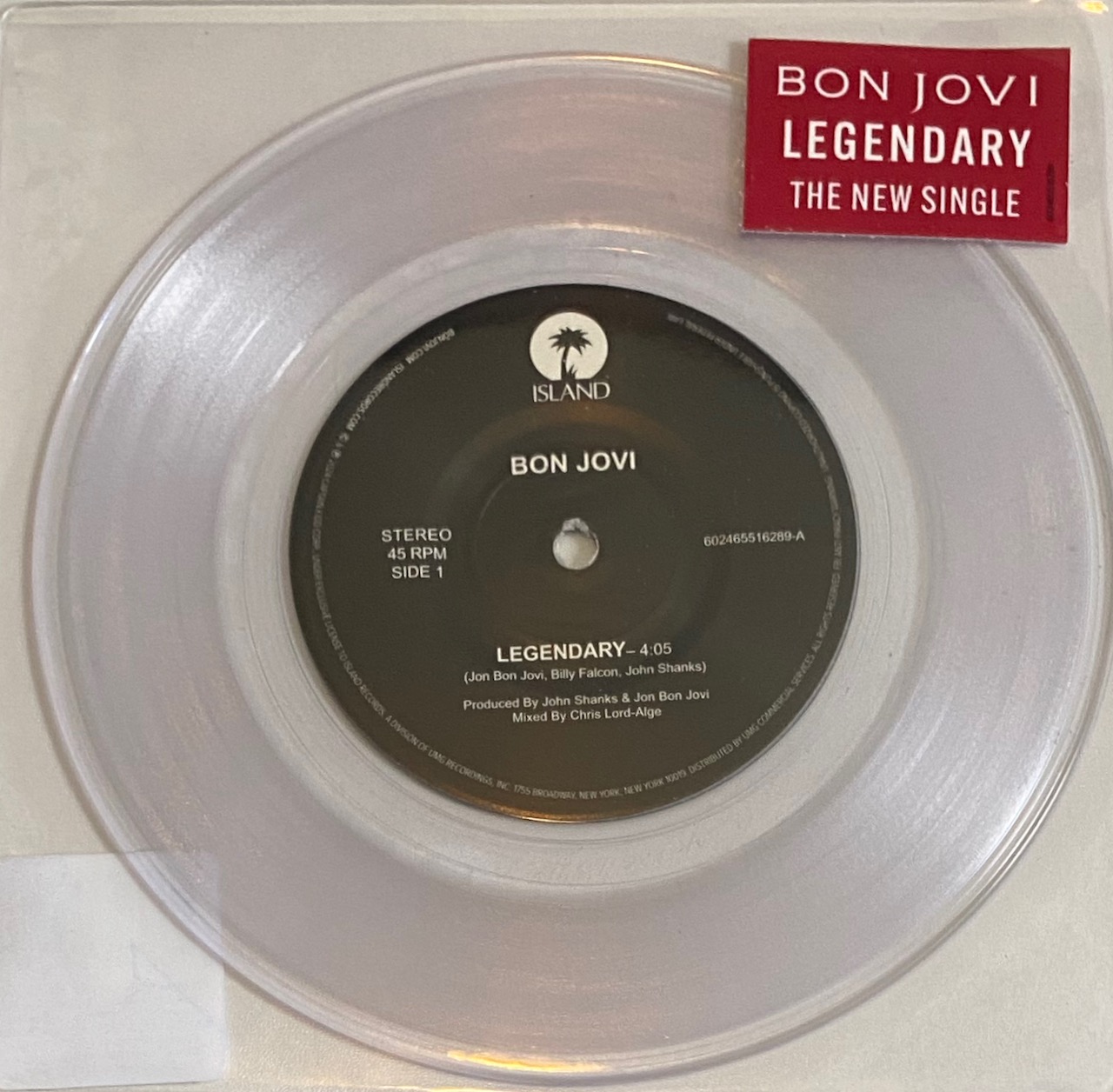 Bon Jovi – “Legendary” – 7″ Single (2024) (The Bon Jovi Collection ...