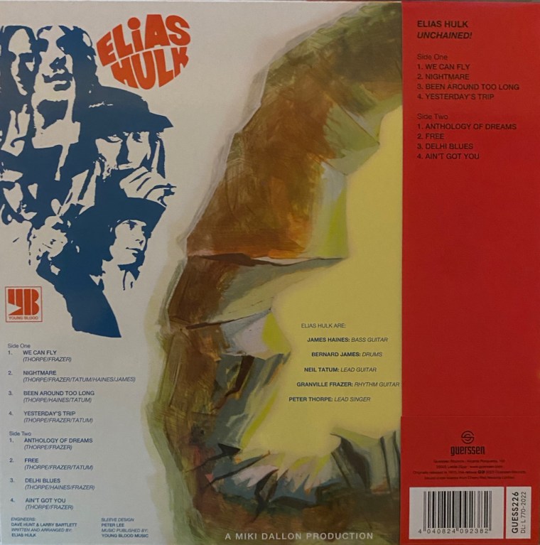 Elias Hulk – ‘Unchained’ (1970/2023) – Album Review – 2 Loud 2 Old Music