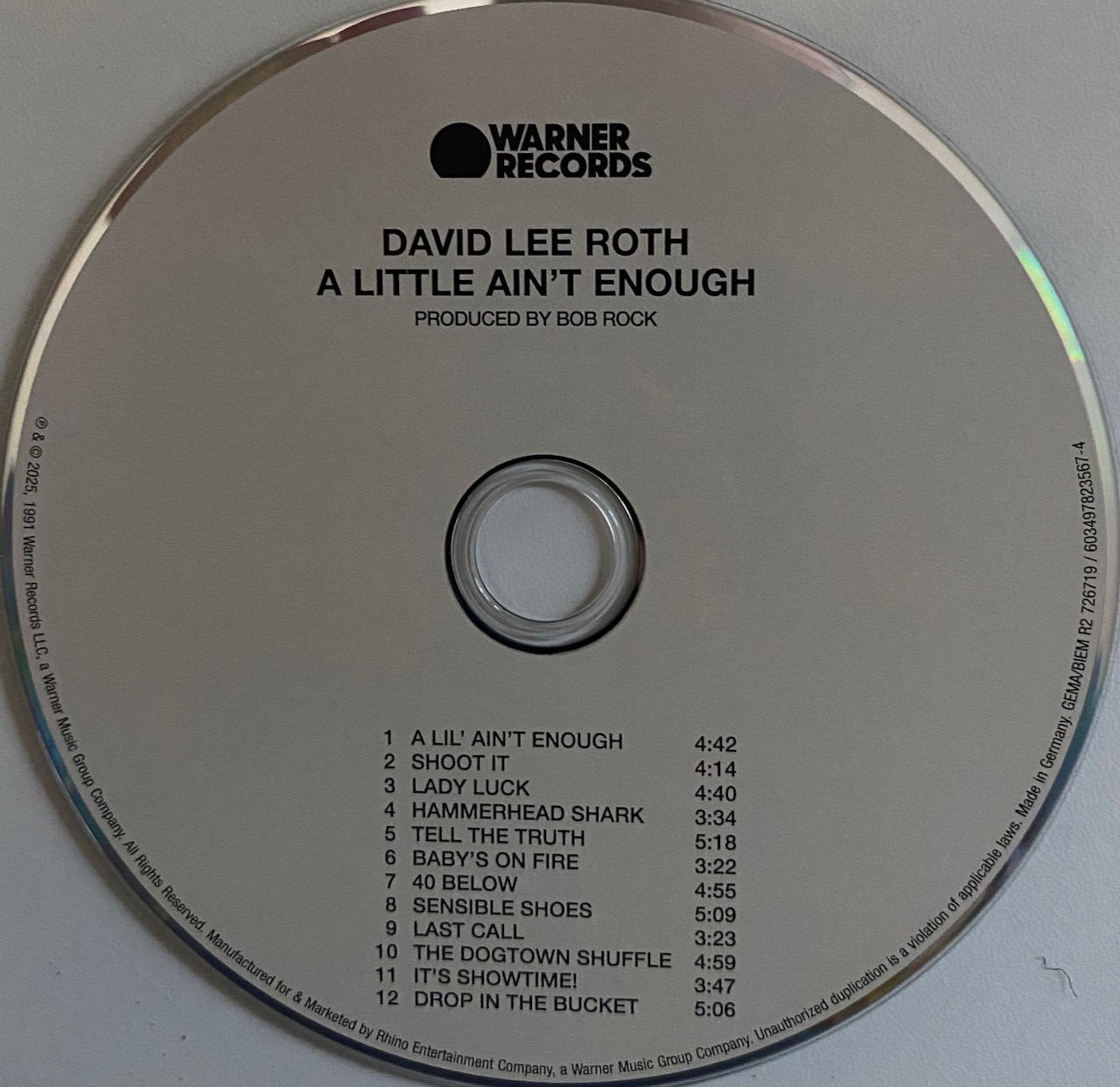 David Lee Roth – ‘The Warner Recordings: 1985-1994’ (2025) – Box Set ...