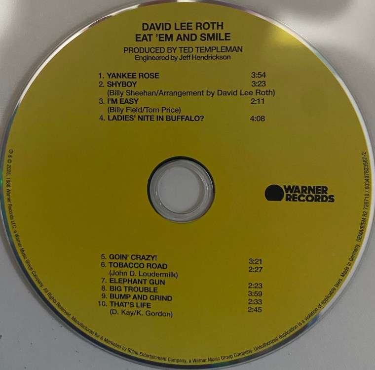 David Lee Roth – ‘The Warner Recordings: 1985-1994’ (2025) – Box Set ...