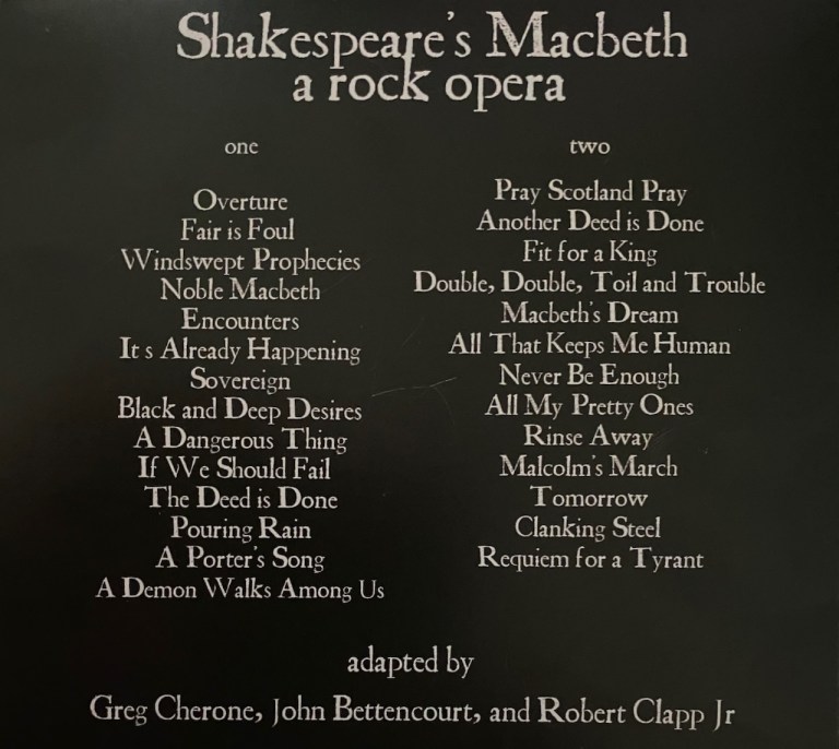 ‘Shakespeare’s MacBeth: A Rock Opera (Featuring Jeff Scott Soto ...